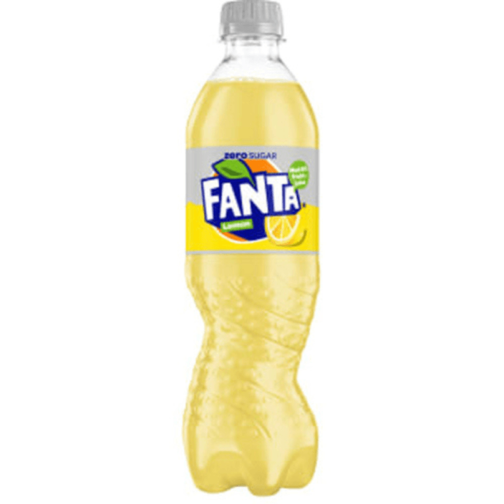 Fanta zero sugar lemon 500ml – Tjosken